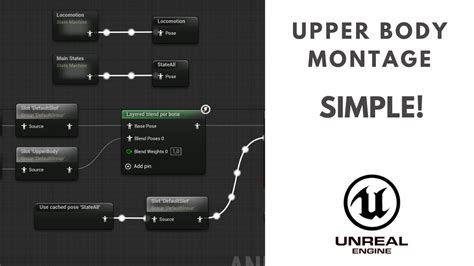 Unreal 5: How to play UpperBody Montage Animation with Blendspace - YouTube
