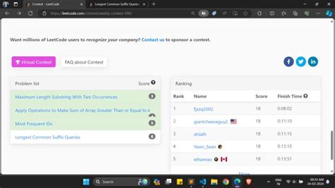ajay soni on linkedin connections practice contest leetcode