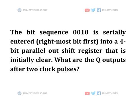 solution what are the q outputs after two clock pulses