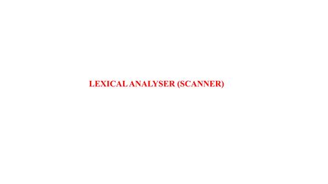 lexical analysis pdf programming languages computing