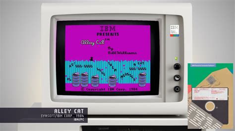 Alley Cat Synsoft Ibm Corp 1984 Ibm Pc 4k Youtube