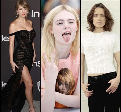 Taylor Swift Elle Fanning Daisy Ridley Choose One For Spooning And