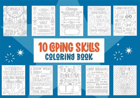 Coping Skills Coloring Pages