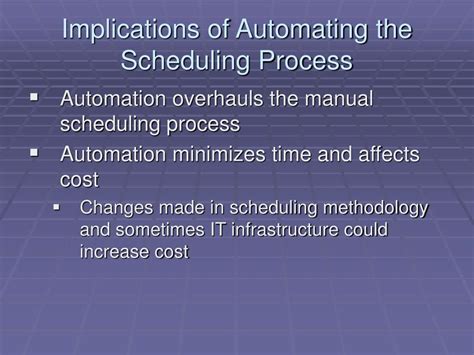 PPT Automated Scheduling Systems PowerPoint Presentation Free Download ID