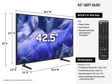 43 Class Qled 4k Tv Vision Ai Smart Tv Qef1 Samsung Business Us
