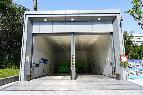 福田建成全市首个地上全密闭式小型垃圾转运站