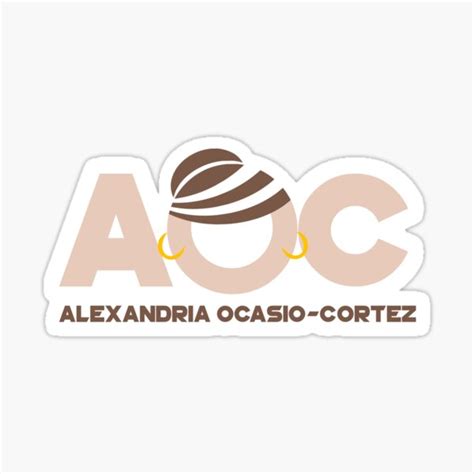 AOC O Logo Sticker For Sale By Popdesigner Redbubble