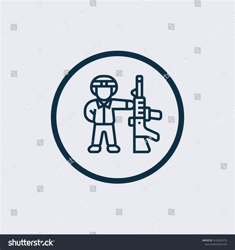 Soldier Icon Vector Profession Avatar Collection Stock Vector Royalty Free 1616529733