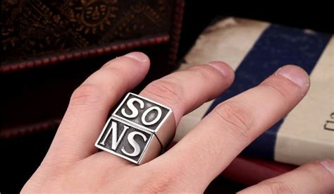 Sons Of Anarchy Rings Jewelry Fashion Stainless Steel Punk Rings For Men