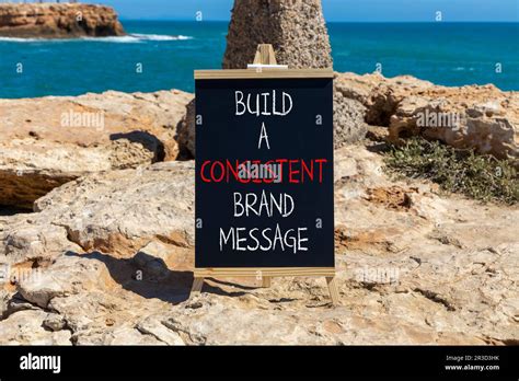 Consistent Brand Message Symbol Concept Words Build A Consistent Brand