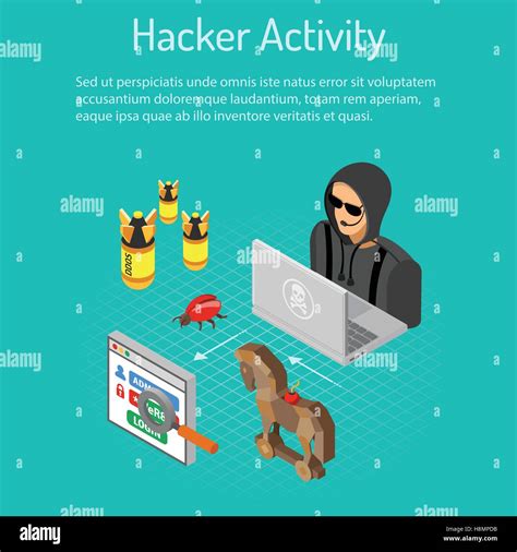 Hacker Activity Concept Stock Vector Image And Art Alamy