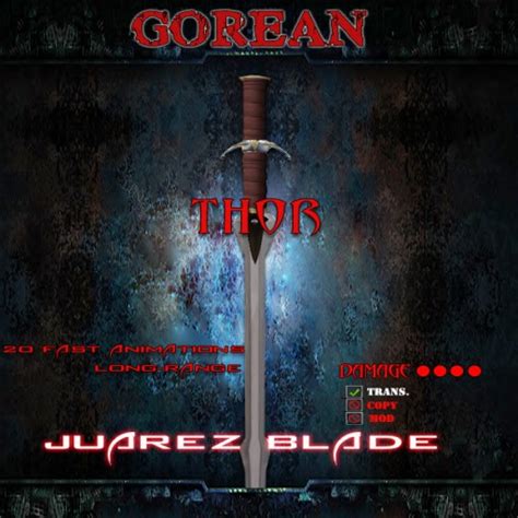 Second Life Marketplace Thor Sword
