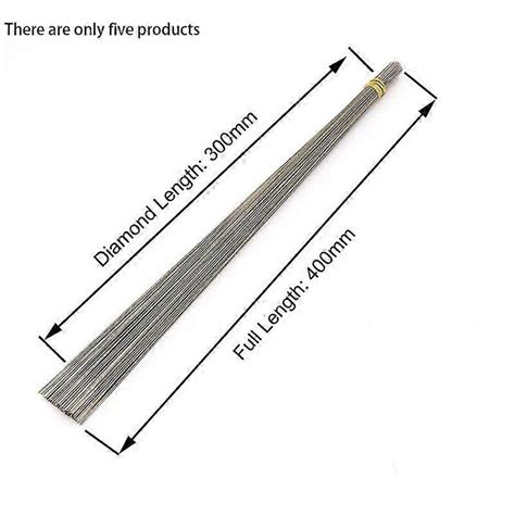 5pcs 400mm Diamond Wire Saw Blade Saw Rods For Cutting Jade Metal Ceramic Resin Jewelry Hand