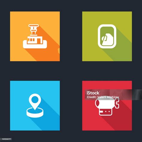 공항 관제탑 비행기 창 위치 및 비행선 아이콘을 설정합니다 벡터 건축하기에 대한 스톡 벡터 아트 및 기타 이미지 건축하기 검은색 공항 Istock