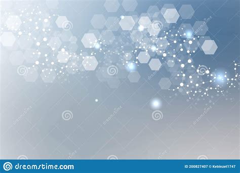 Modern Futuristic Background Of The Scientific Hexagonal Pattern Virtual Abstract Background