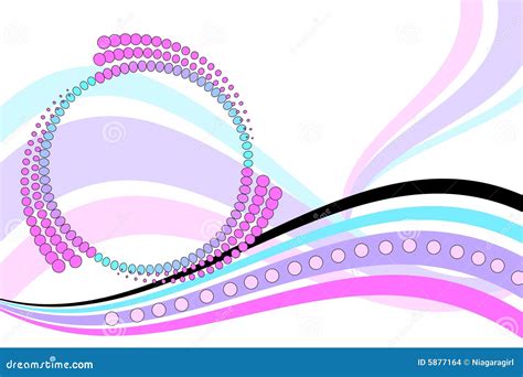 Dots And Waves Abstract Stock Vector Illustration Of Vector 5877164