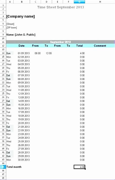 Attorney Billable Hours Template