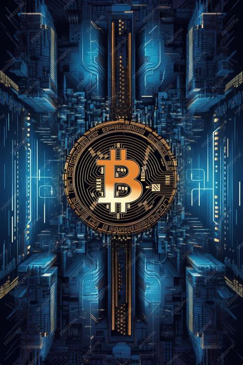 Premium Ai Image Generative Ai Bitcoin Close Up Illustration