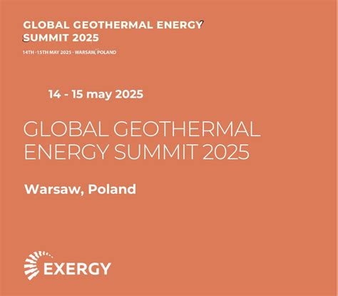 Exergy At Global Geothermal Energy Summit 2025