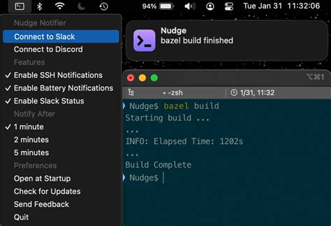 Terminal Notifications Over Slack And Discord Nudge Notifier R