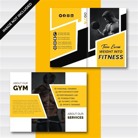 Gym Brochure Template Vectors And Illustrations For Free Download Freepik