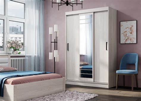 Тео ШКК 02 Шкаф купе Bts ясень белый — купить в интернет магазине «АЛЕСЯ