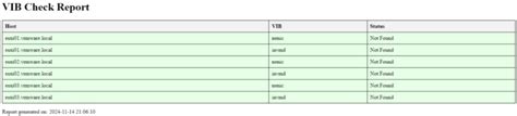 Check Wether Vibs Are Installed Or Not On Esxi Hosts In A Cluster With
