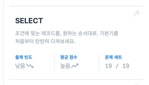 프로그래머스 스쿨 sql 고득점kit select 답안지 mysql