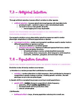 AP Bio Outline Study Guide Unit 7 By Aarav Reddy TPT