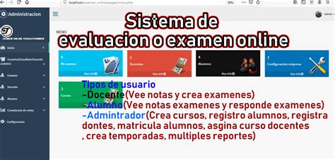 sistema de examen en linea con php y mysql tusolutionweb hotmart
