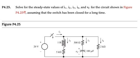 solved 94 25 solve for the steady state values of