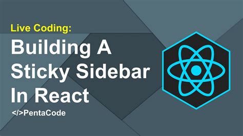 Building A Sticky Sidebar In React 13 Youtube