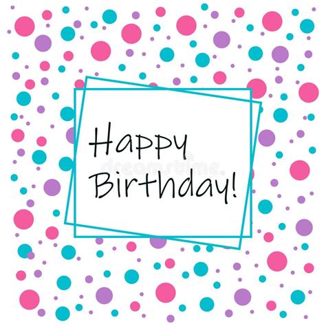 Happy Birthday Greeting Card And Party Invitation Stock Vector Illustration Of Carnival