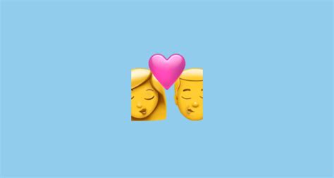 Kiss Woman Man Emoji On Apple IOS 16 4