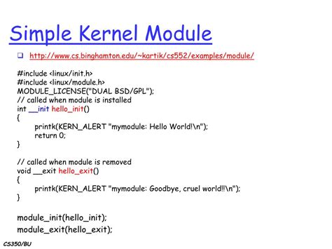PPT Kernel Modules PowerPoint Presentation Free Download ID