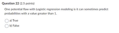 solved one potential flaw with logistic regression modeling