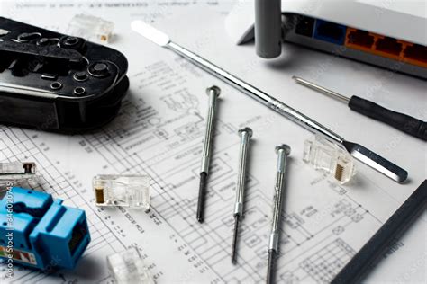 Tools For The Design Of Data Networks Network Cable Terminal Hand Tool Crimper Network Marker