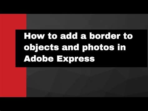 How To Add Borders To Objects And Images In Adobe Adobe Product Community 13365680