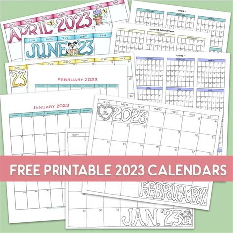 2023 Calendars For Advanced Planning Free Printable Calender Free