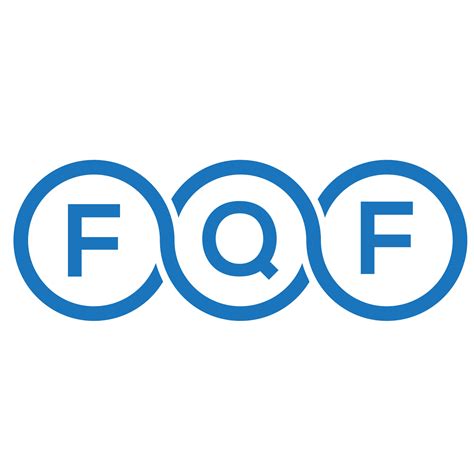 Diseño De Logotipo De Letra Fqf Sobre Fondo Negro Fqf Creative Iniciales Carta Logo Concepto