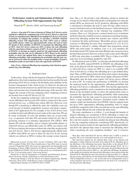 Pdf Performance Analysis And Optimization Of Delayed Offloading