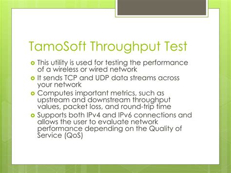 Ppt Tamosoft Throughput Test Powerpoint Presentation Free Download Id 6390593
