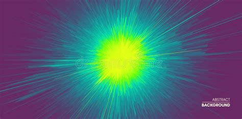 Background With Explosion Starburst Dynamic Lines Solar Or Starlight Emission 3d Futuristic
