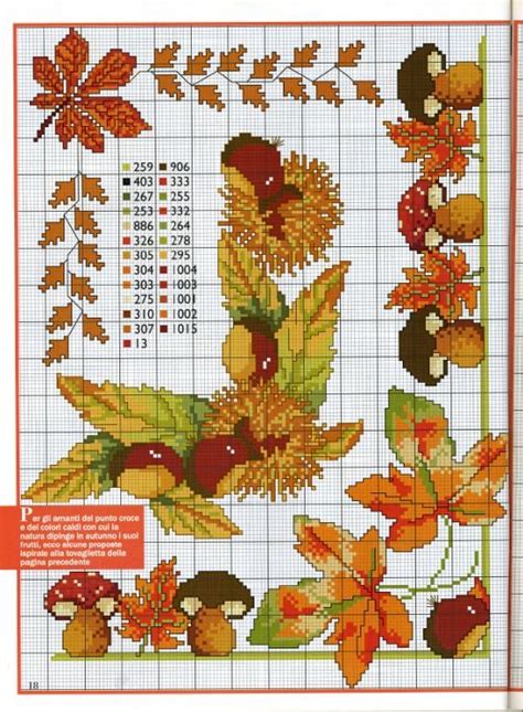 Autumn Cross Stitch Patterns Fall Cross Stitch Cross Stitch Fruit Cross Stitch Tree Cross