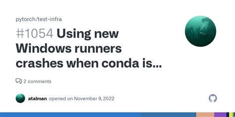 Using New Windows Runners Crashes When Conda Is Called From Python