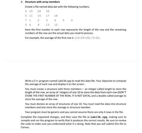 Solved A Structure With Array Members Create A File Named