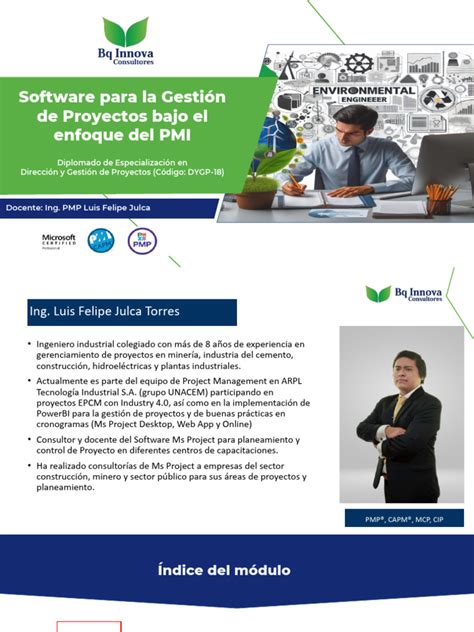 MÓd Xi Software Aplicado A La GestiÓn De Proyectos SesiÓn 1 Pdf
