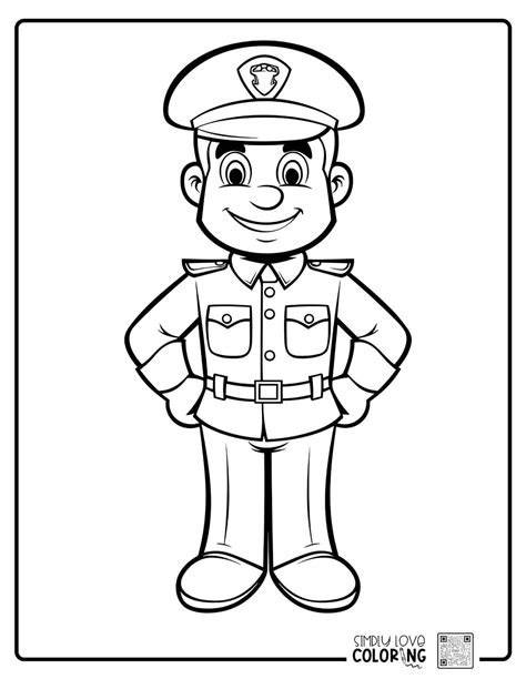 Police Officer Police Coloring Pages