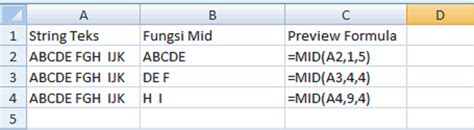 Fungsi Rumus Left Mid Right Pada Excel Untuk Mencari Karakter Pada Teks Tutorial Jaman Now