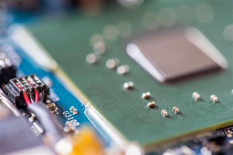 Premium Photo Concept Of Computer Technology Close Up Of A Computer Chip On A Circuit Board